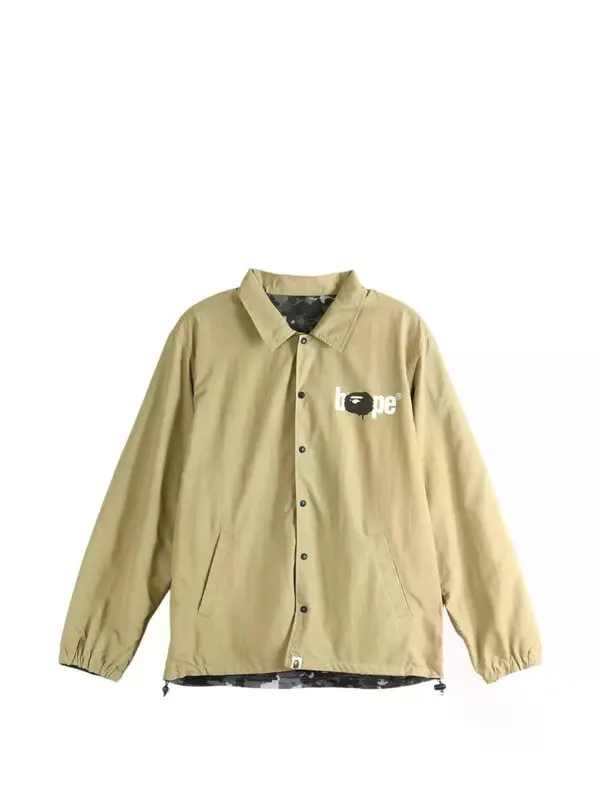 A BATHING APE Logo-print Coach Jacket - Neutrals