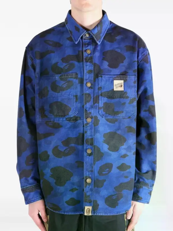 A BATHING APE 1st Camo Shirt - Blue