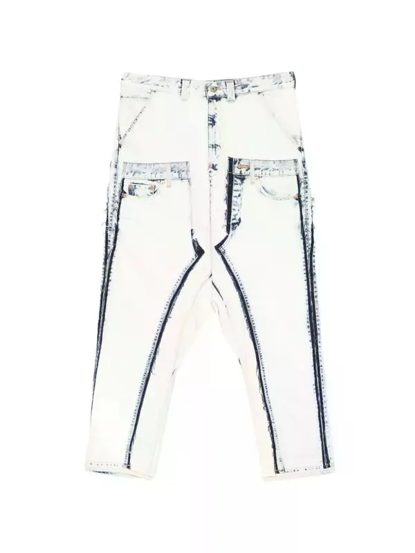 Junya Watanabe Bleached Jeans - White