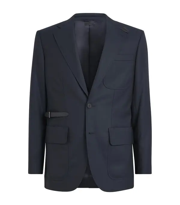 Brioni Stretch-cashmere Blazer - Blue