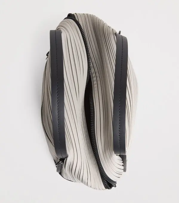 Issey Miyake Bias Pleats Top Handle Bag - Grey