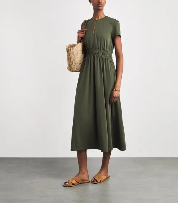 Max Mara Jersey Cannone Midi Dress