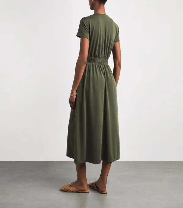 Max Mara Jersey Cannone Midi Dress
