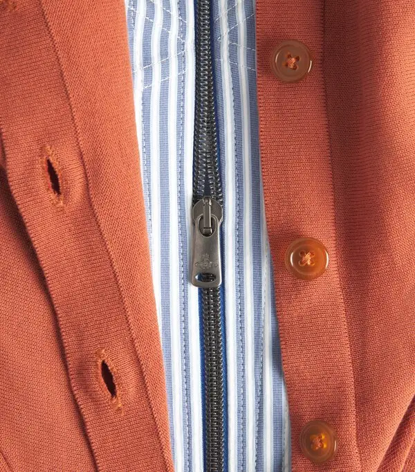 VIVIENNE WESTWOOD Wool-silk Corset-panel Bea Cardigan - Orange