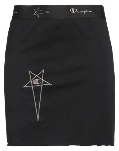 Rick Owens Cotton Mini Skirt - Black