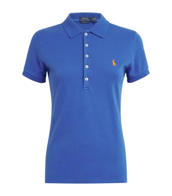 Polo Ralph Lauren Cotton Slim Polo Shirt - Blue