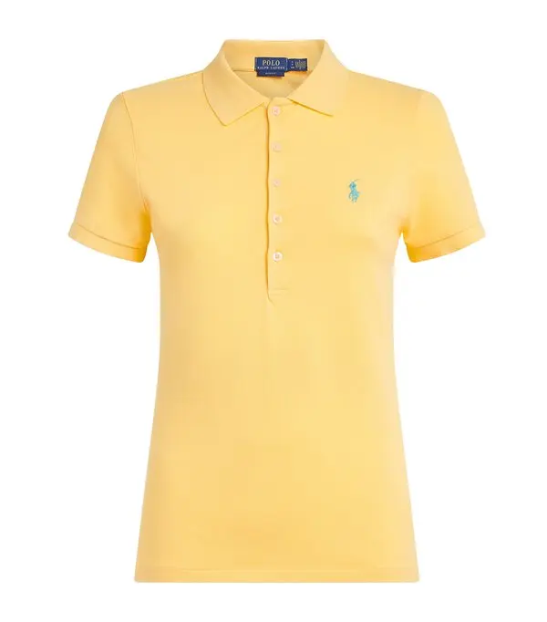 Polo Ralph Lauren Cotton Slim Polo Shirt - Yellow