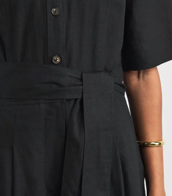 ME+EM Linen-blend Culotte Jumpsuit