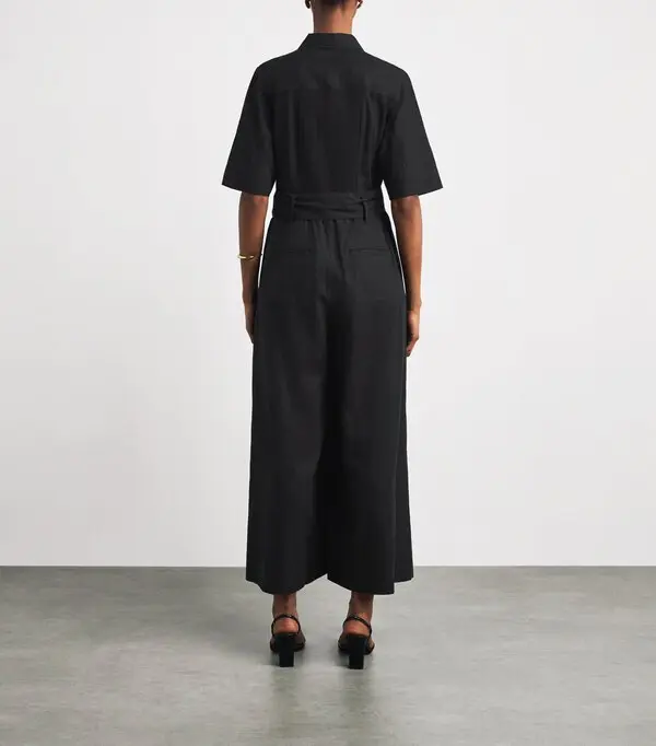 ME+EM Linen-blend Culotte Jumpsuit