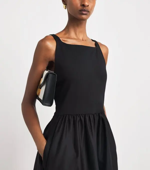 me and em jersey dress Poplin Fit + Flare Midi Women's Fishing