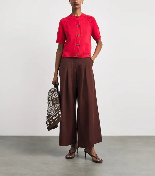 ME+EM Organic Cotton Knit Top - Red