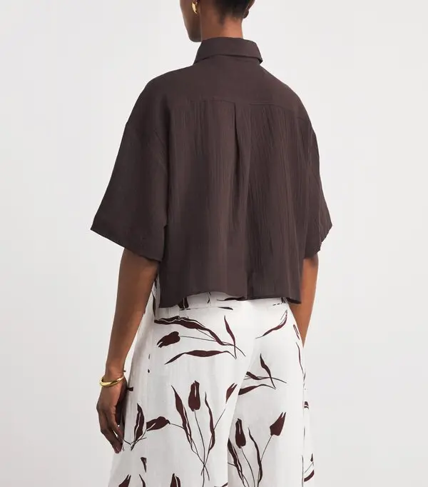 ME+EM Cotton Tie-front Shirt