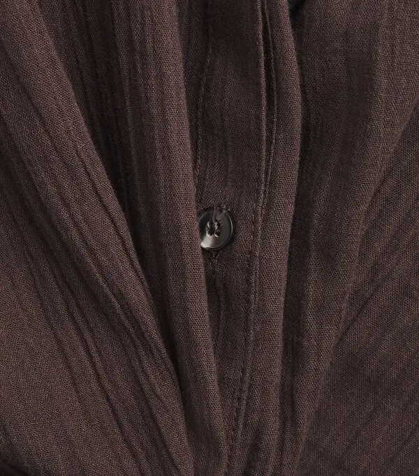 ME+EM Cotton Tie-front Shirt