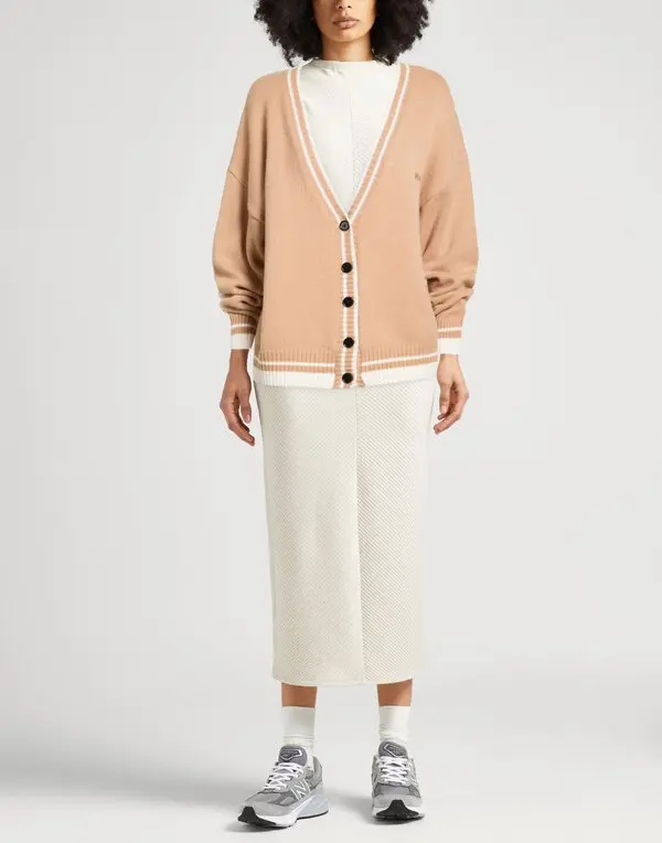 MSGM Wool And Cashmere Cardigan - Beige