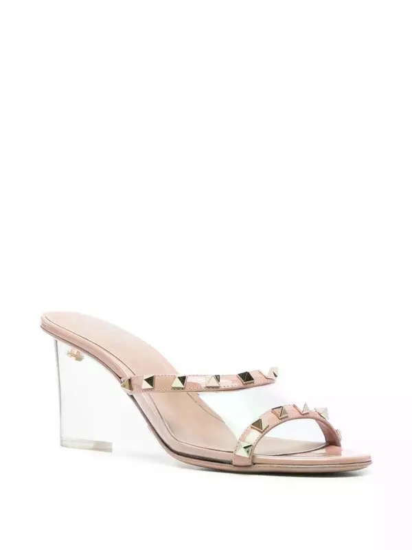 Valentino Garavani Rockstud-embellished Wedge Sandals