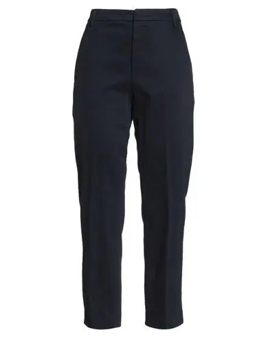 DONDUP High Waisted Tapered Cotton And Elastane Gabardine Pants - Navy