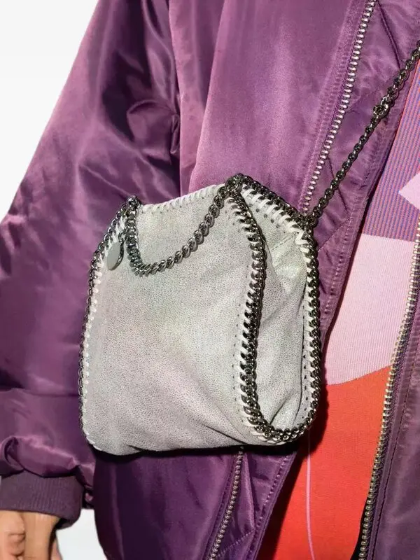 Stella McCartney Chain-charm Shoulder Bag - Grey