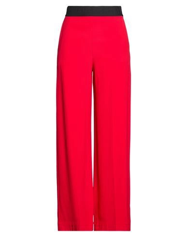 Liviana Conti Wide-leg Viscose-acetate Pants - Red