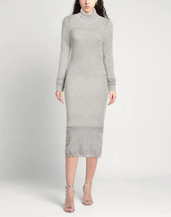 BABYLON Midi Pointelle-knit Bodycon Dress