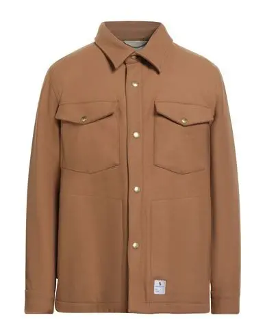 DEPARTMENT 5 Wool-blend Flannel Overshirt - Camel