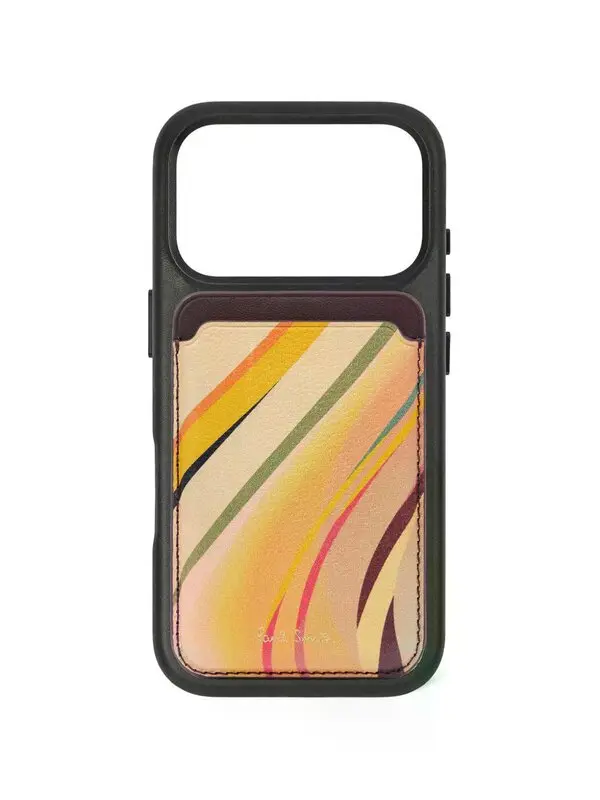 Paul Smith Swirl' Magsafe Leather Credit Card Wallet