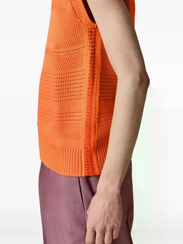 Paul Smith Open-knit V-neck Vest