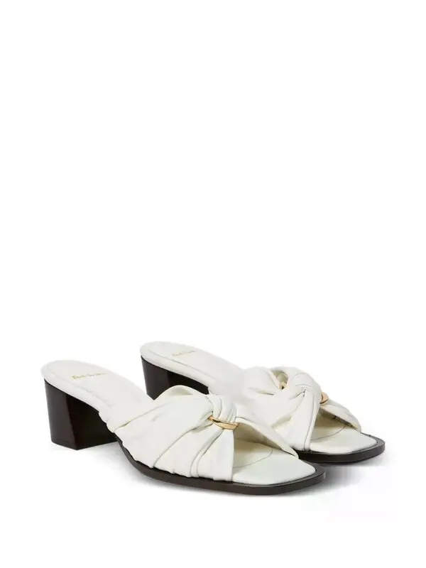 Paul Smith Ruched Ring-detail Sandals - Neutrals