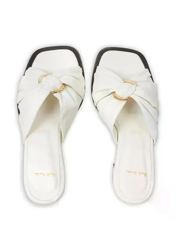 Paul Smith Ruched Ring-detail Sandals - Neutrals