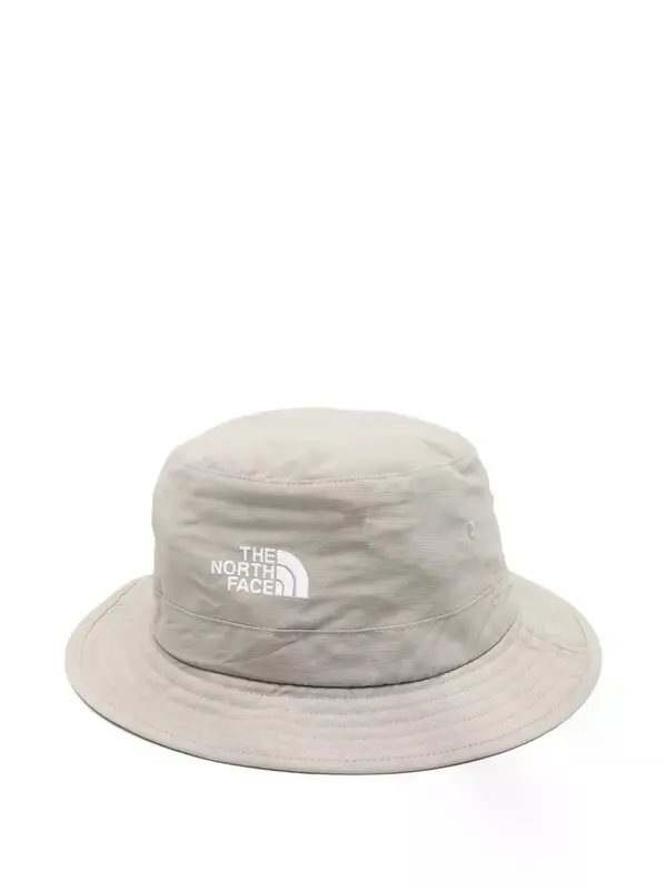 The North Face Logo-embroidered Drawstring Bucket Hat - Grey