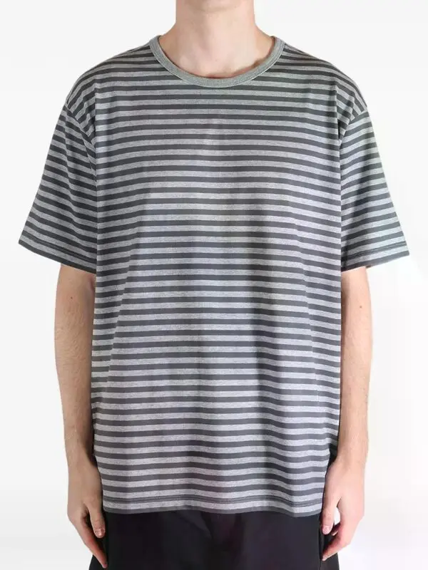 Nanamica Striped Short-sleeve T-shirt - Grey