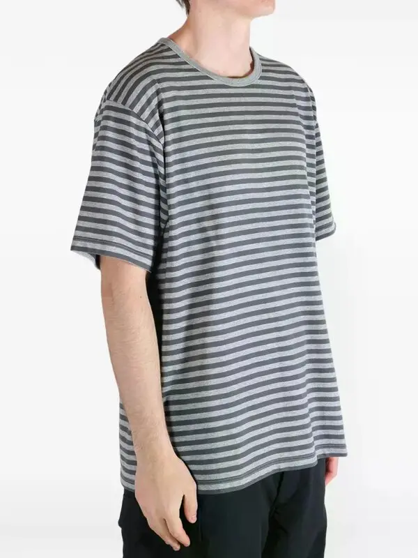 Nanamica Striped Short-sleeve T-shirt - Grey