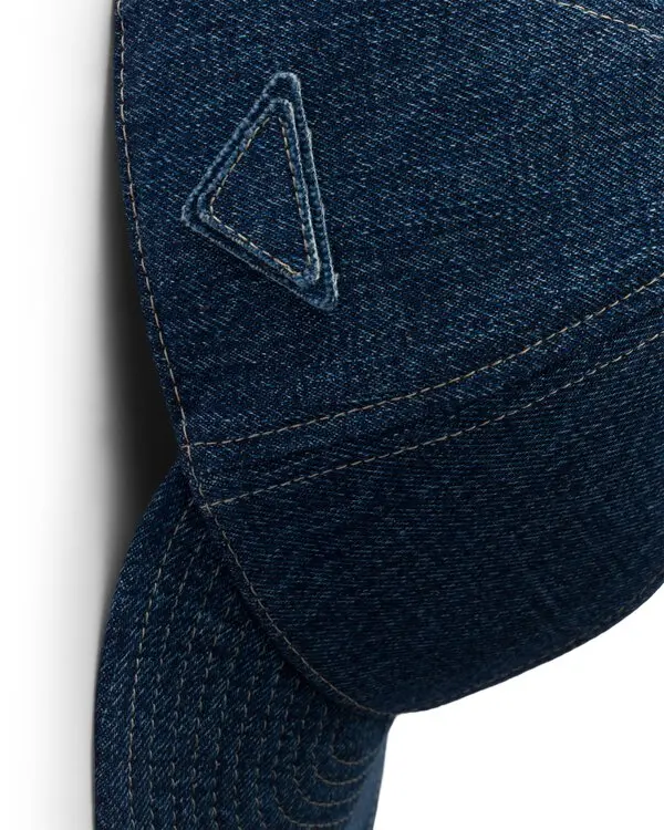 Prada Denim Baseball Cap - Navy