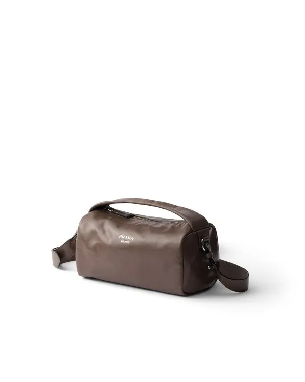 Prada Leather Shoulder Bag - Clay