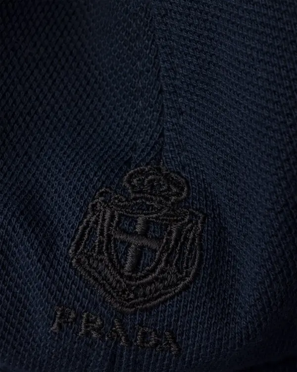 Prada Piqué Baseball Cap - Navy