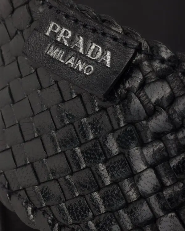Prada Leather Thong Sandals