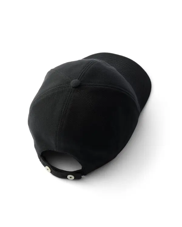 Prada Piqué Baseball Cap - Black