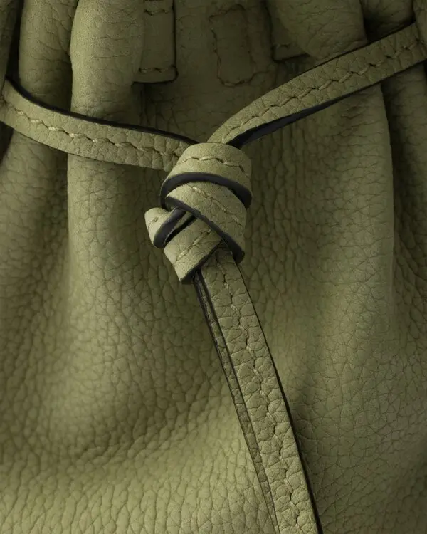 Prada Medium Nubuck Leather Handbag - Agave