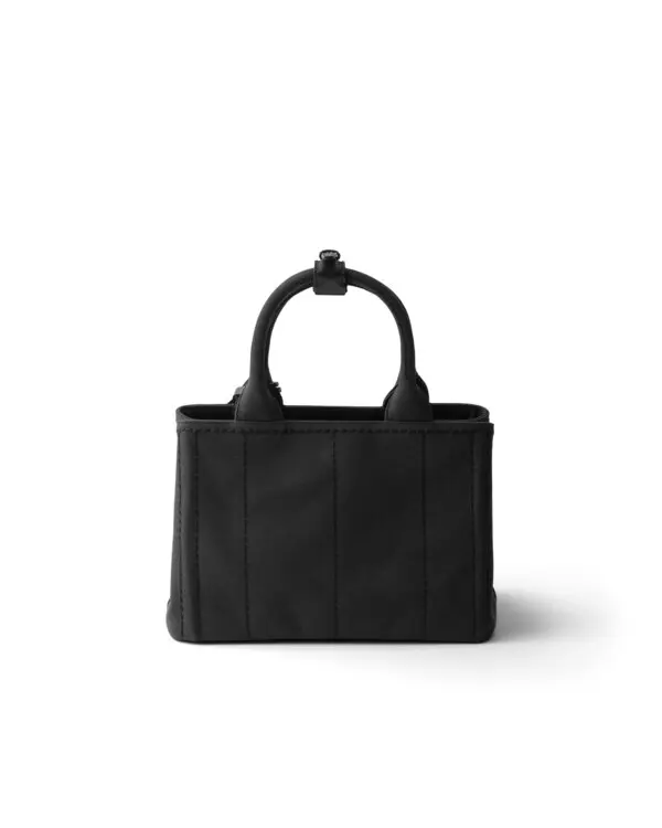 Prada Small Cotton Canvas Bag - Black