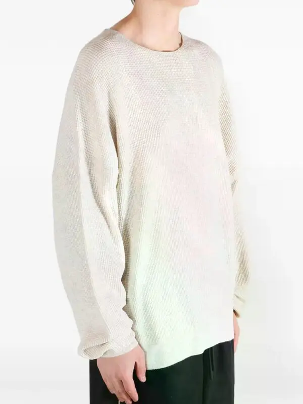 Nanamica Waffle-knit Sweater - Neutrals