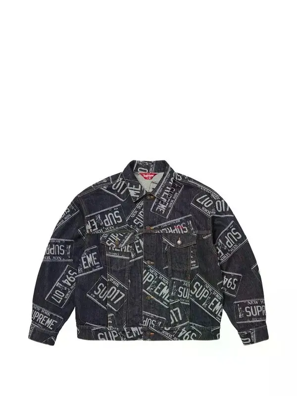 Supreme License Plate Denim Jacket