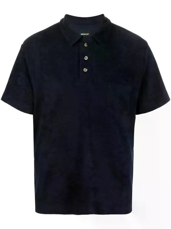 Howlin' Sponge Terry-cloth Polo Shirt - Blue