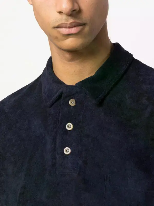Howlin' Sponge Terry-cloth Polo Shirt - Blue