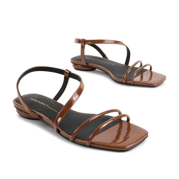 Intentionally Blank Nonfiction Flat Sandal