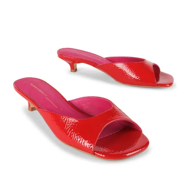 Intentionally Blank Cee Kitten Heel Mules
