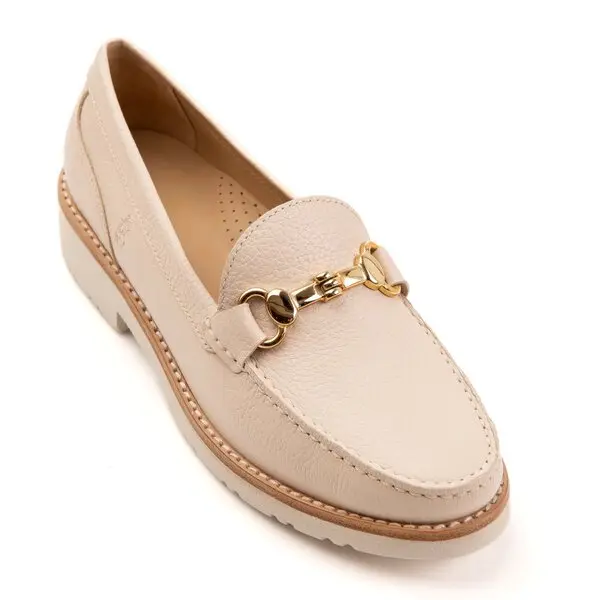 FRANCHETTI BOND Ella Platform Loafer - Beige