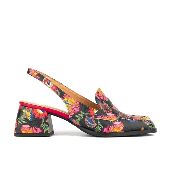 EMBASSY LONDON USA Diana Floral Slingback Loafers