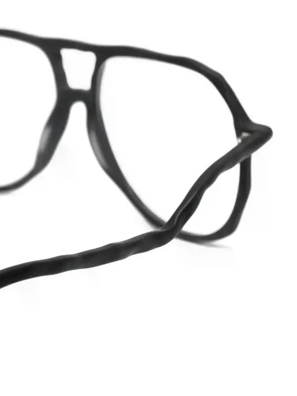 KUBORAUM Maske L10 Wavy-arm Glasses - Black