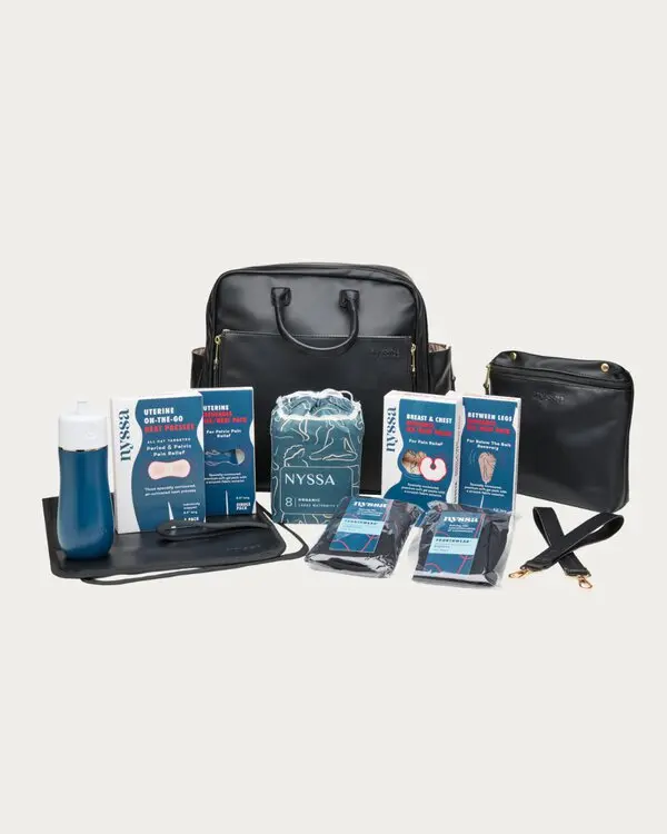 NYSSA Mother Bag + Essential Postpartum Kit - Black