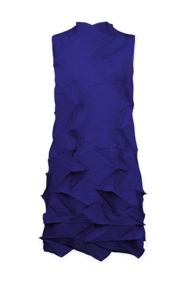 WILD COSMOS Amara Prismatic Pleats Dress