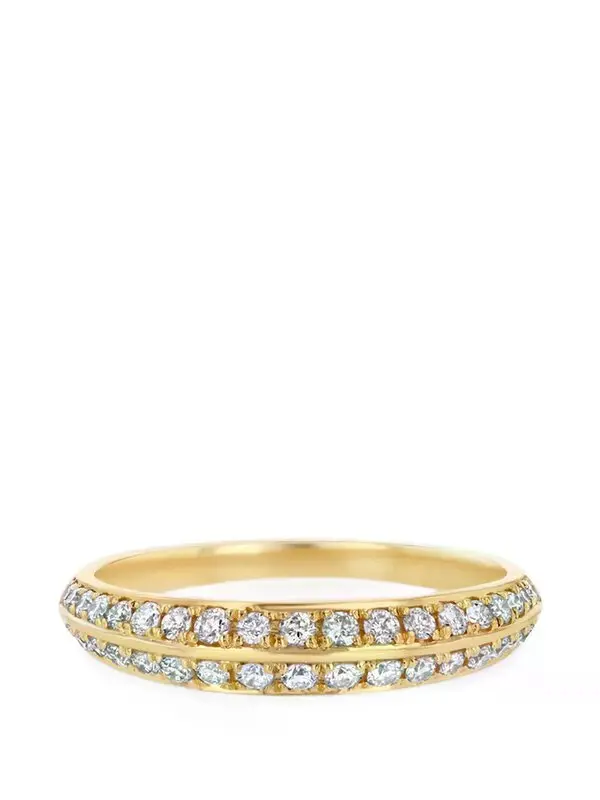 Lizzie Mandler Crescent Diamond Ring - Gold